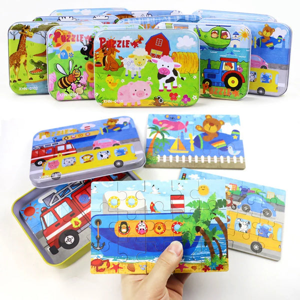 JungleAdventure | Kinder Lernpuzzle aus Holz – Bimbino