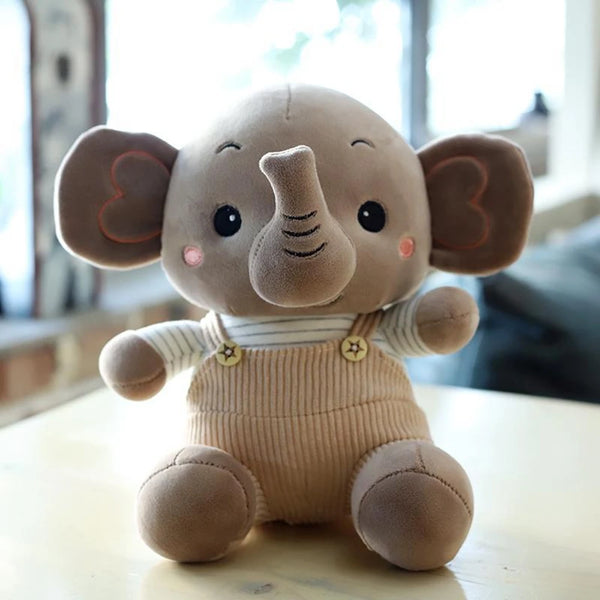 Brauner Baby-Elefant | Süßes Kuscheltier für Kinder – Bimbino